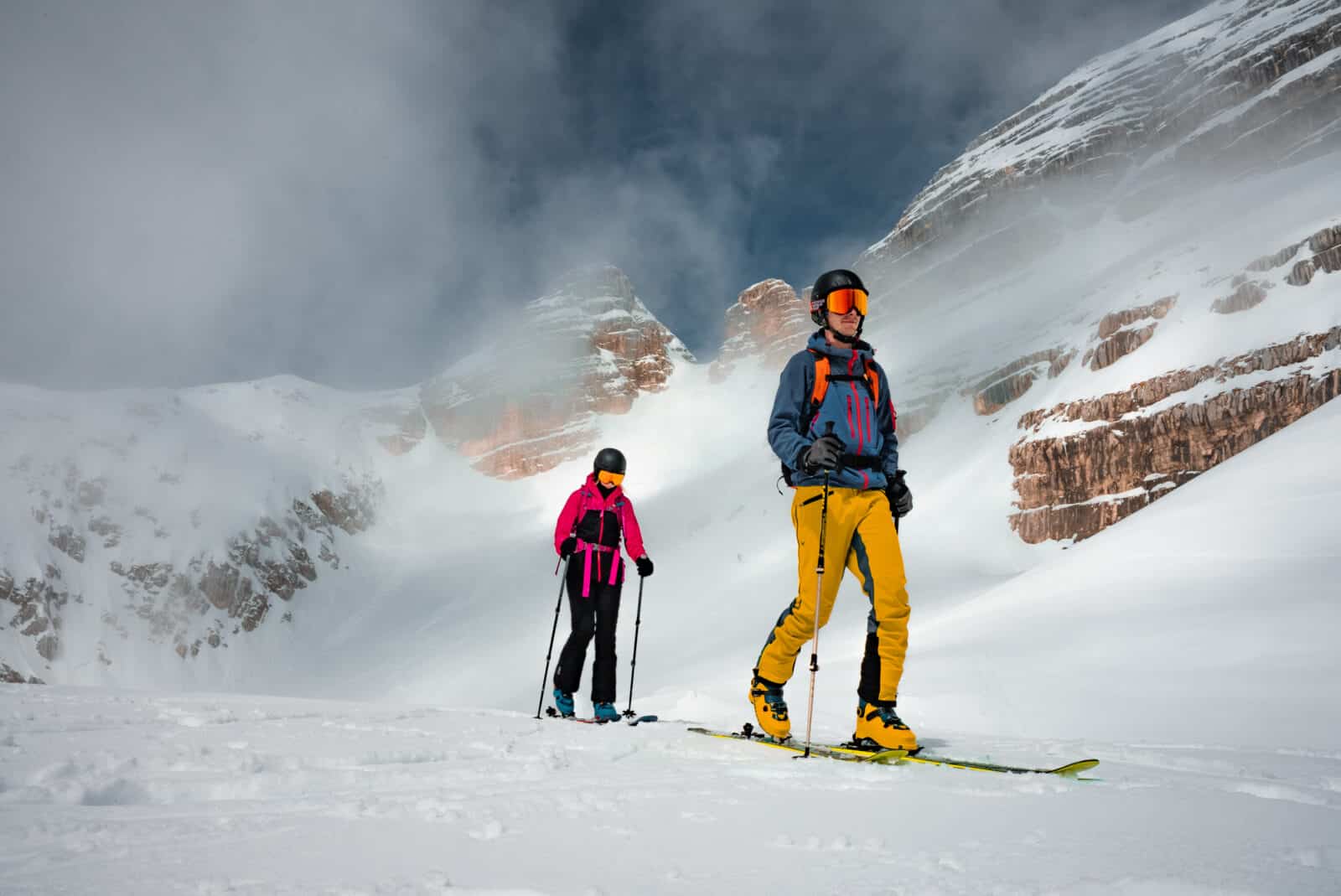 Ski touring and Backcountry skiing in the alps of Slovenia