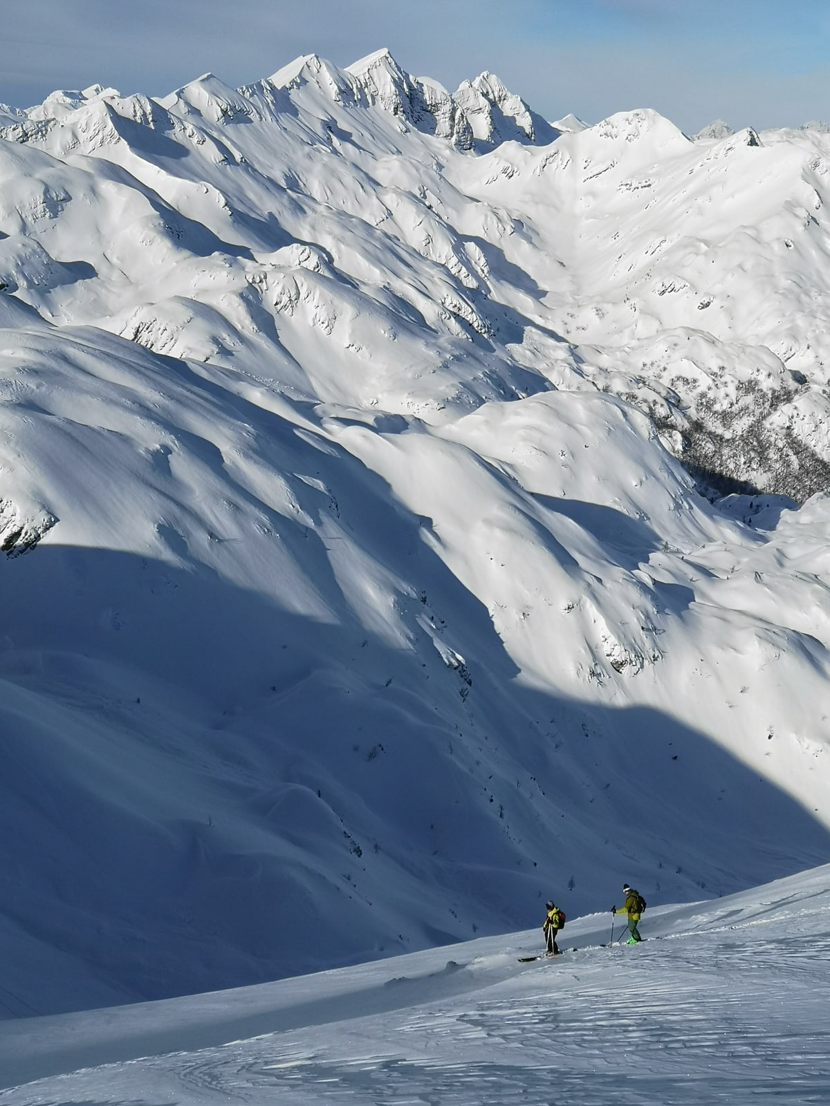 Offpiste / freeriding i Slovenien i jagten på den bedste sne